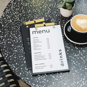 Wood Menu Board for Restaurant With Logo Engraving Option, Custom Menu ...