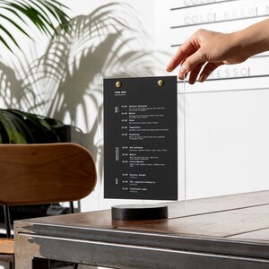 Acrylic Table Top Display Stand, Menu Holder, Table Tents for ...