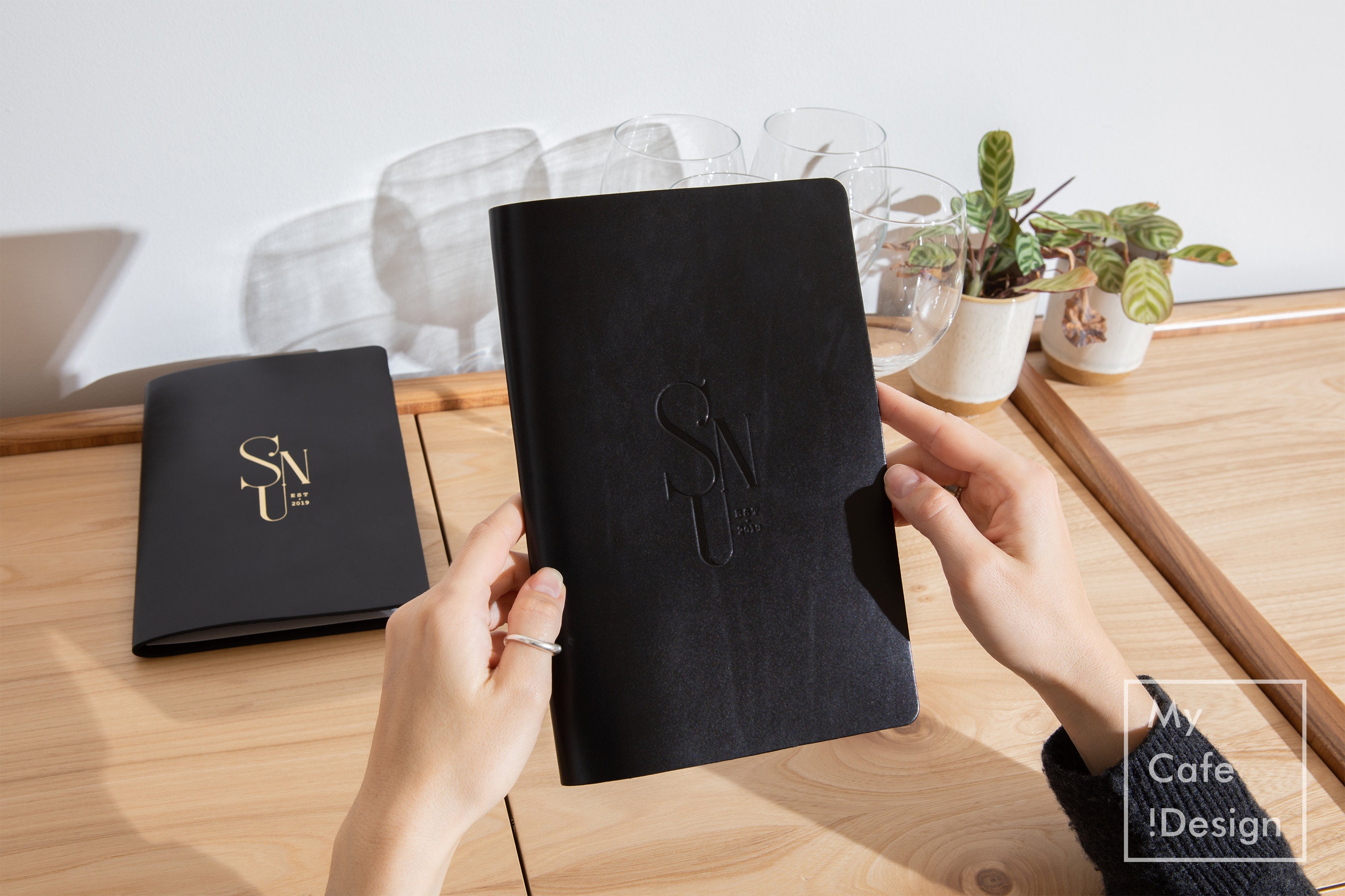 Restaurant Menu Cover, Leather Menu Holder, Porte Menu, Personalized ...