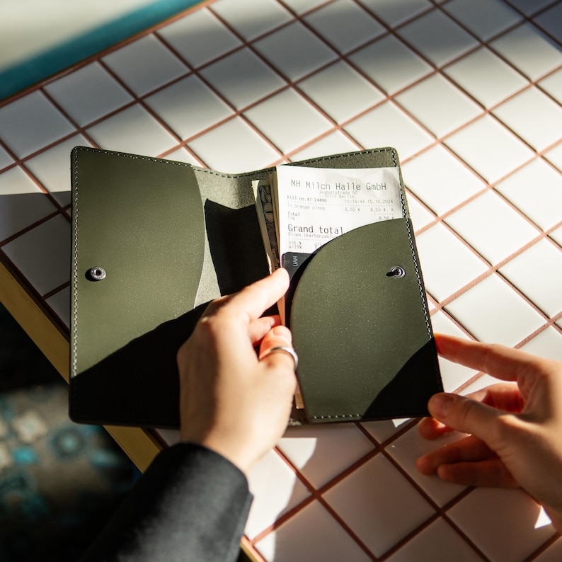 Personalized Leather Check Presenter: Custom Bill Holder for Restaurant ...