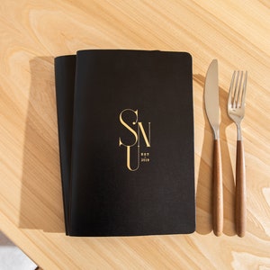 Restaurant Menu Cover, Leather Menu Holder, Porte Menu, Personalized ...