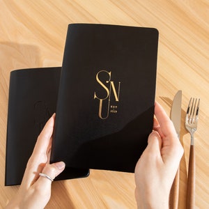 Restaurant Menu Cover, Leather Menu Holder, Porte Menu, Personalized ...