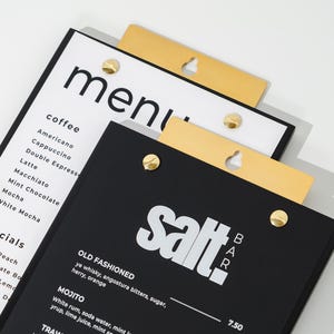 Wood Menu Board for Restaurant With Logo Engraving Option, Custom Menu ...