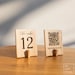 Engraved Ash Wood Table Number Stands With QR Code - Set of 5 - Etsy UK