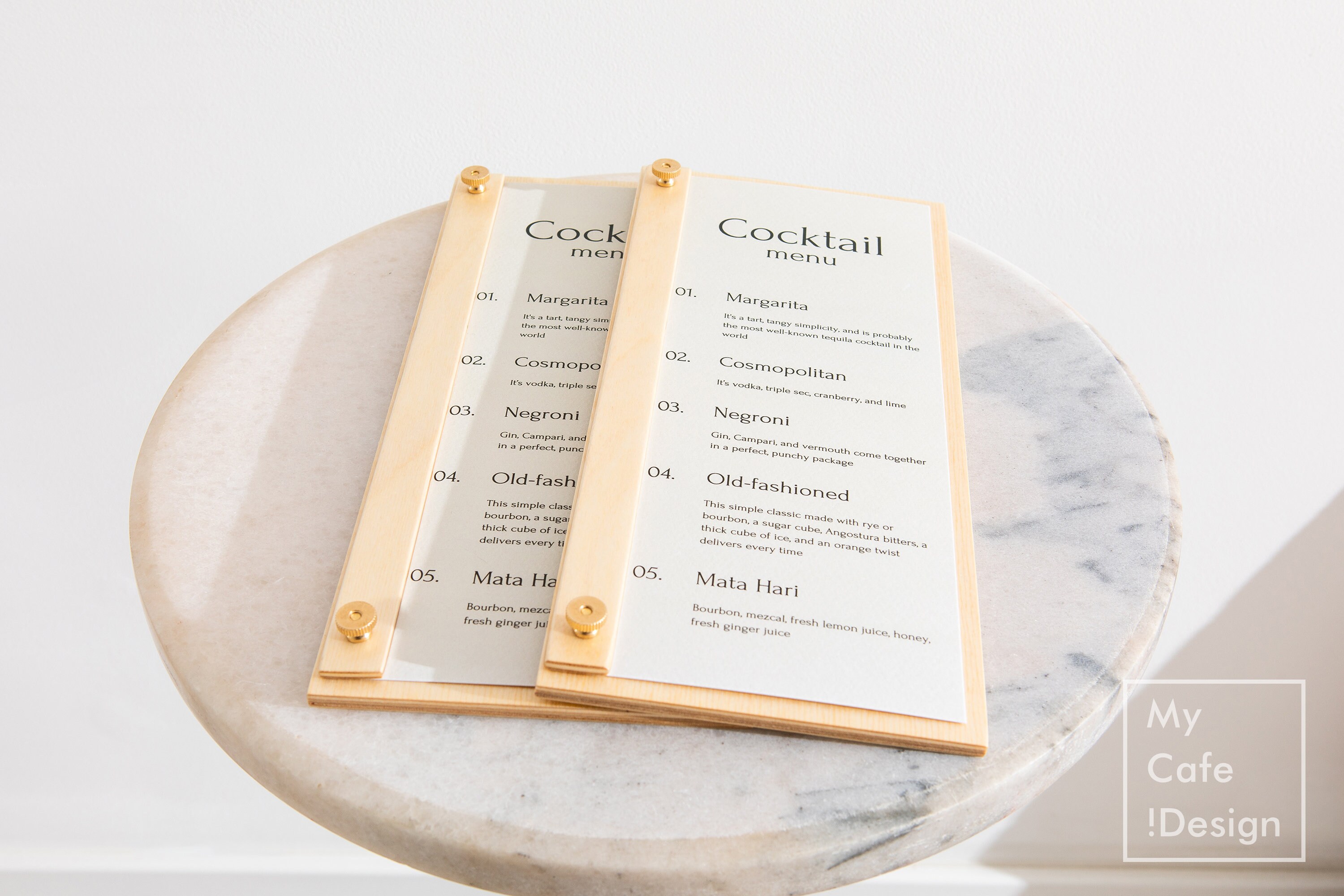 Wooden Menu Holder for Restaurant, Custom Menu Board, Wood Menu Holders ...