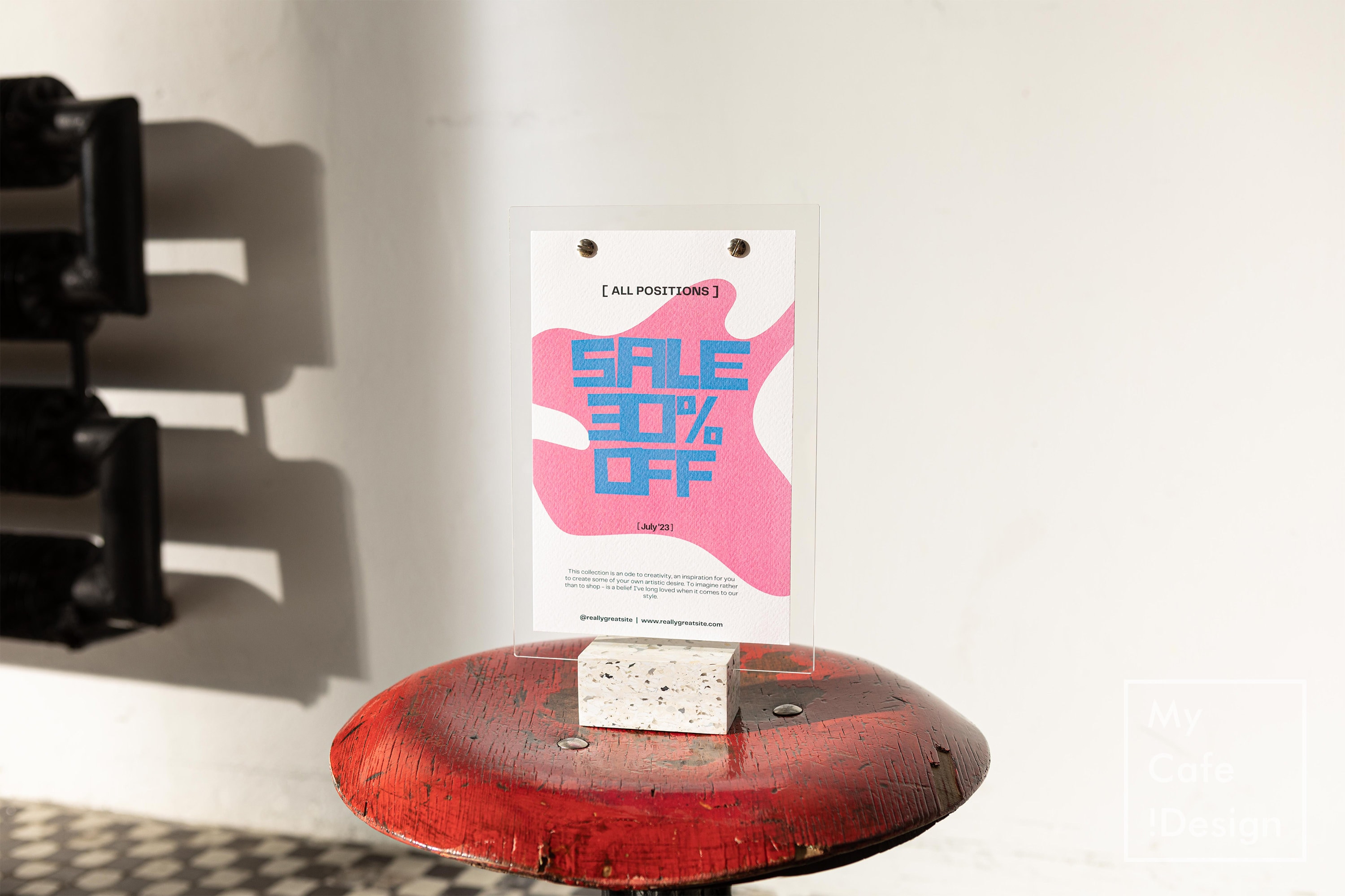 Table Top Display Stand, Menu Holder, Acrylic Sign Holder, Table Tent ...