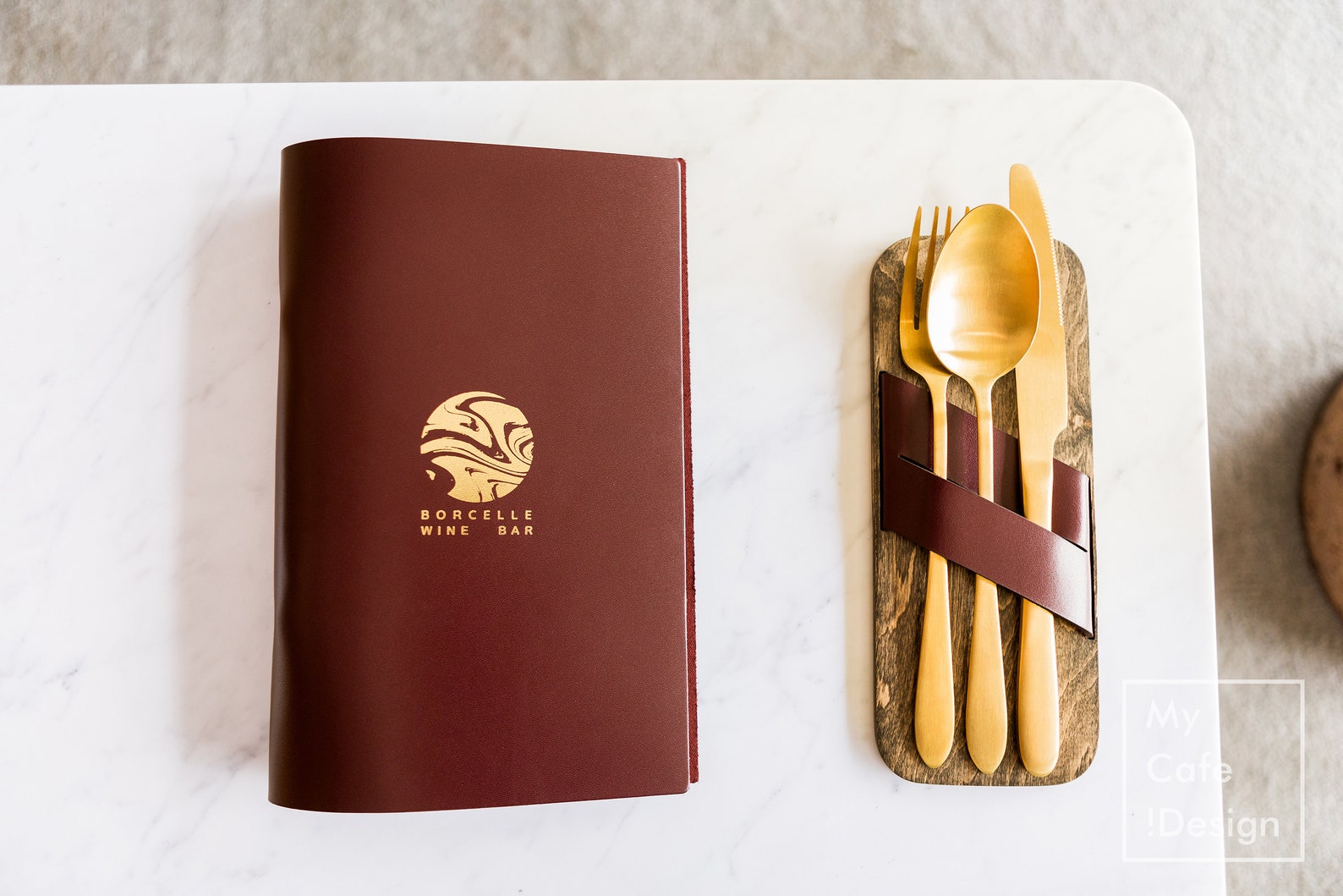 Leather Binderview Menu Holder, Custom Menu Cover, Personalized Menu ...