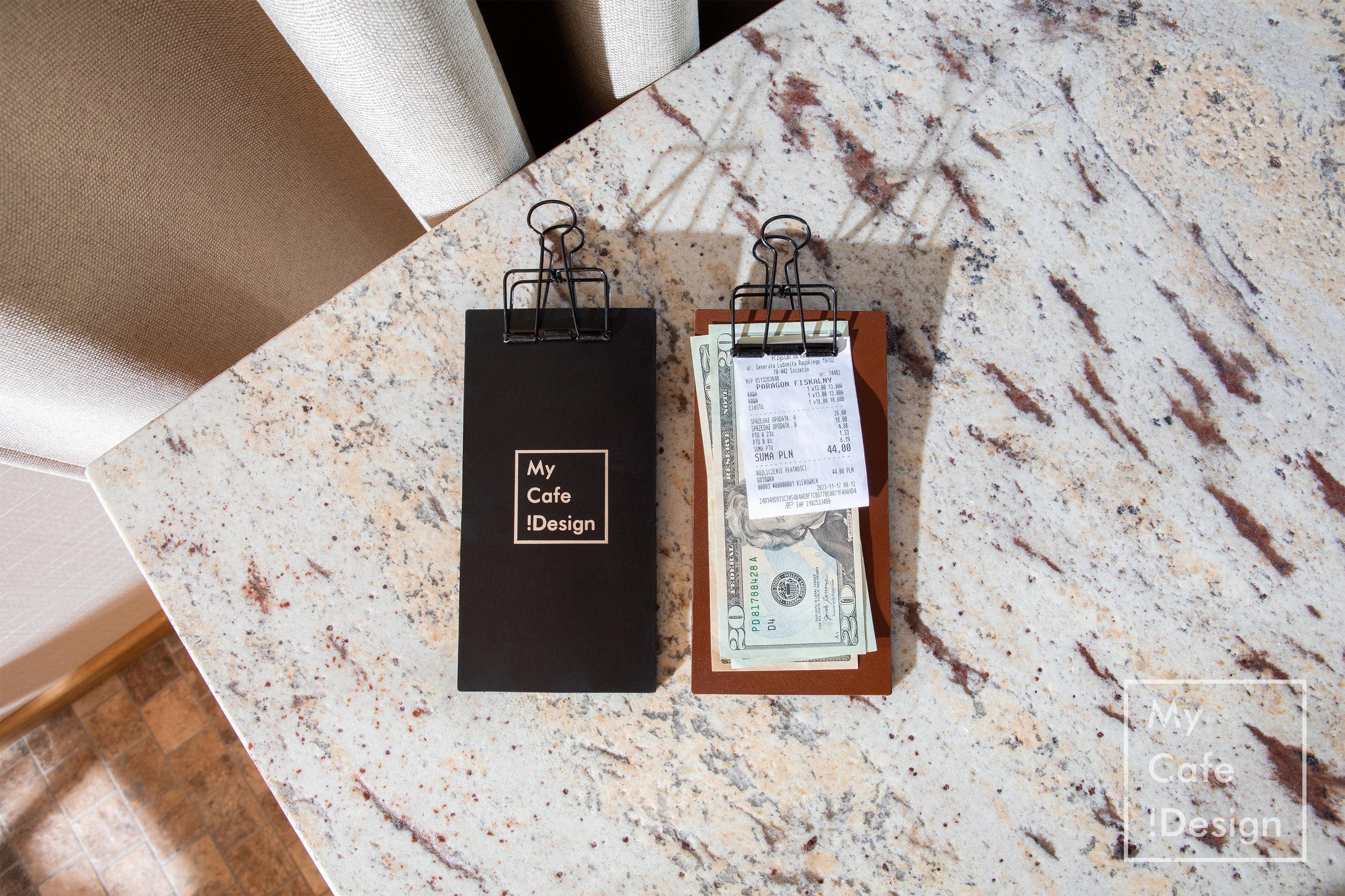 Leather Check Presenter, Bill Holder, Check Holder, Restaurant Check ...
