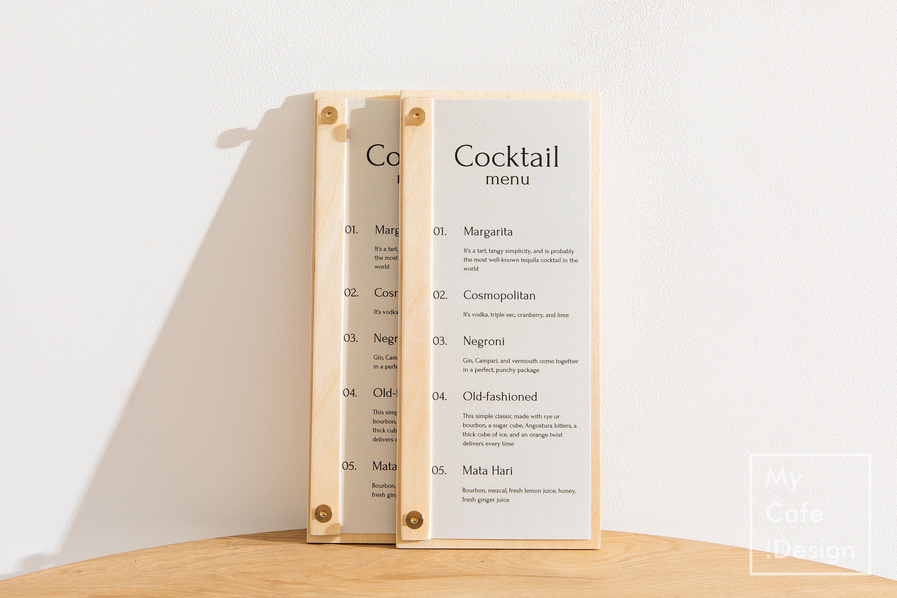 Wooden Menu Holder for Restaurant, Custom Menu Board, Wood Menu Holders ...