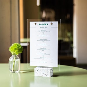 Table Top Display Stand, Menu Holder, Acrylic Sign Holder, Table Tent ...