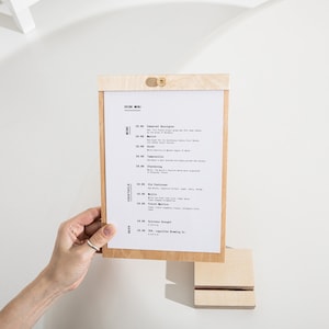 Wooden Menu Holder Stand, Table Menu Wedding Sign, Table Top Menu Board ...