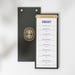Leather Menu Holder: Custom Clipboard Menu for Restaurant, Cafe & Hotel ...