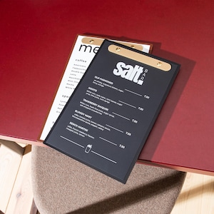 Leather Menu Covers, Restaurant Menu Holder, Clipboard Menu, Cocktail ...
