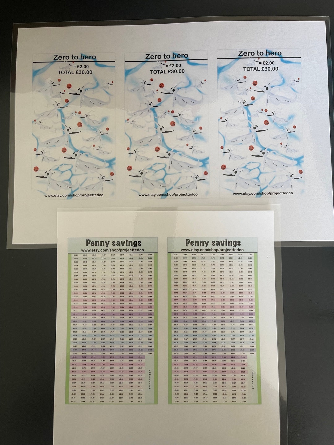 Bundle of 2 imperfect Challenges Zero to Hero and Penny Savings ...