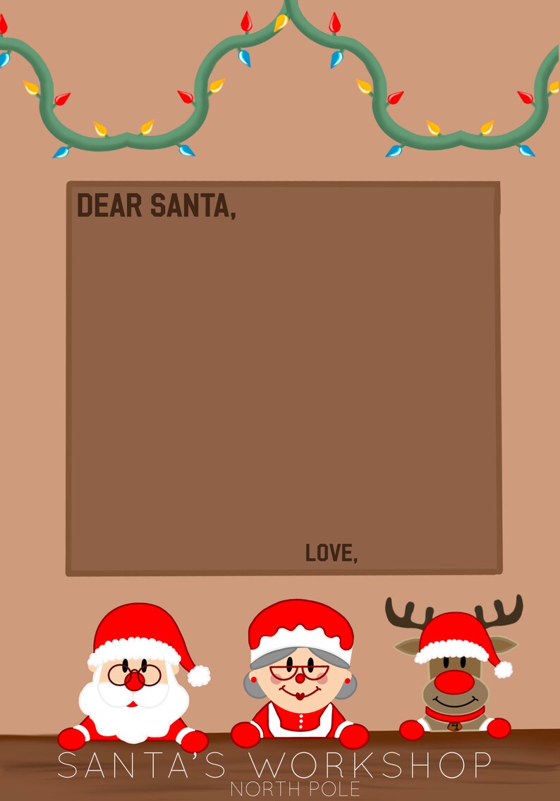 Santa Workshop Letter - Etsy