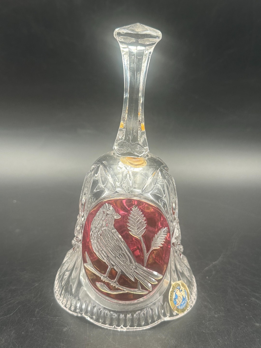 Hofbauer Ruby Byrdes Collection Lead Crystal Medium Bell Decorative - Etsy