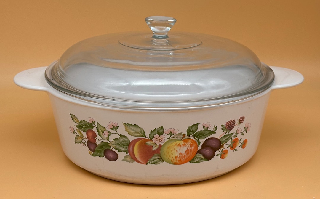 Vintage Corning for Johnson Brothers Fresh Fruit 3 Pint Large Casserole ...