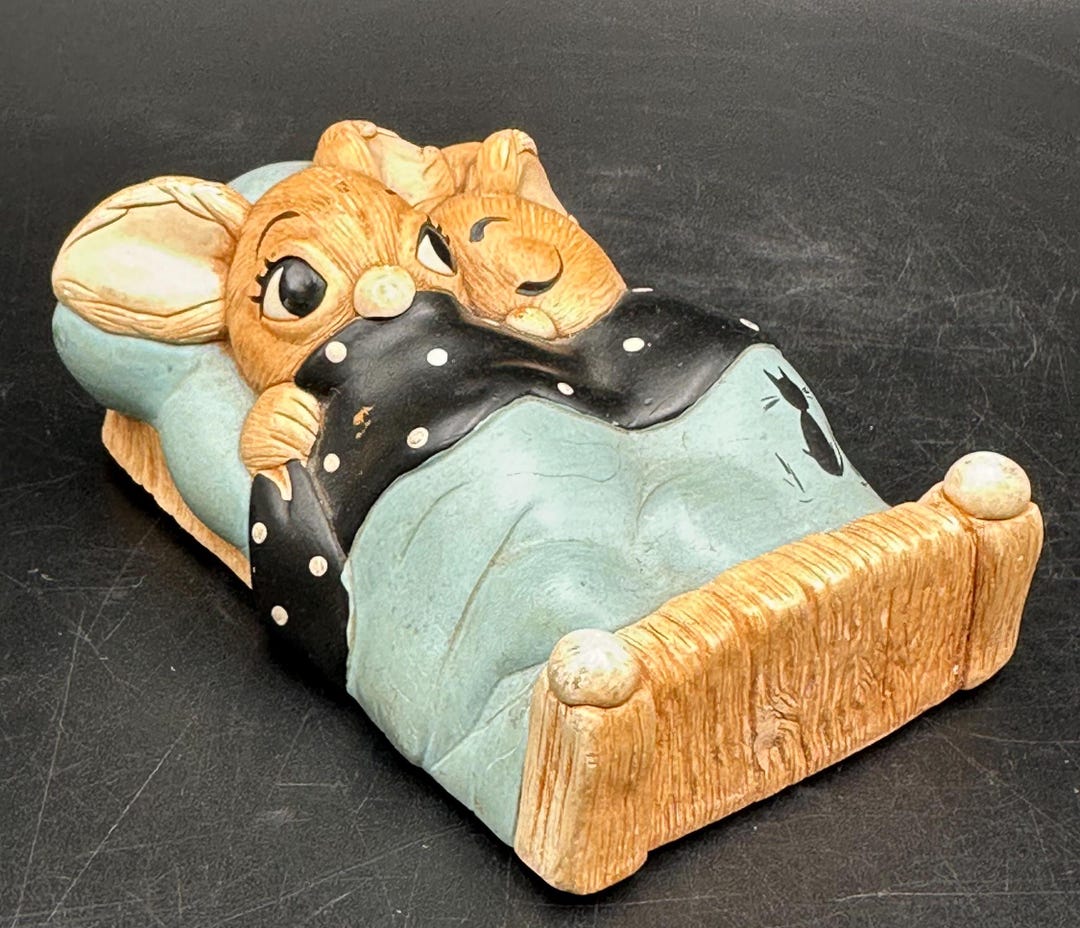 Vintage Pendelfin Twins Rabbits Figurine Made in England Handpainted ...