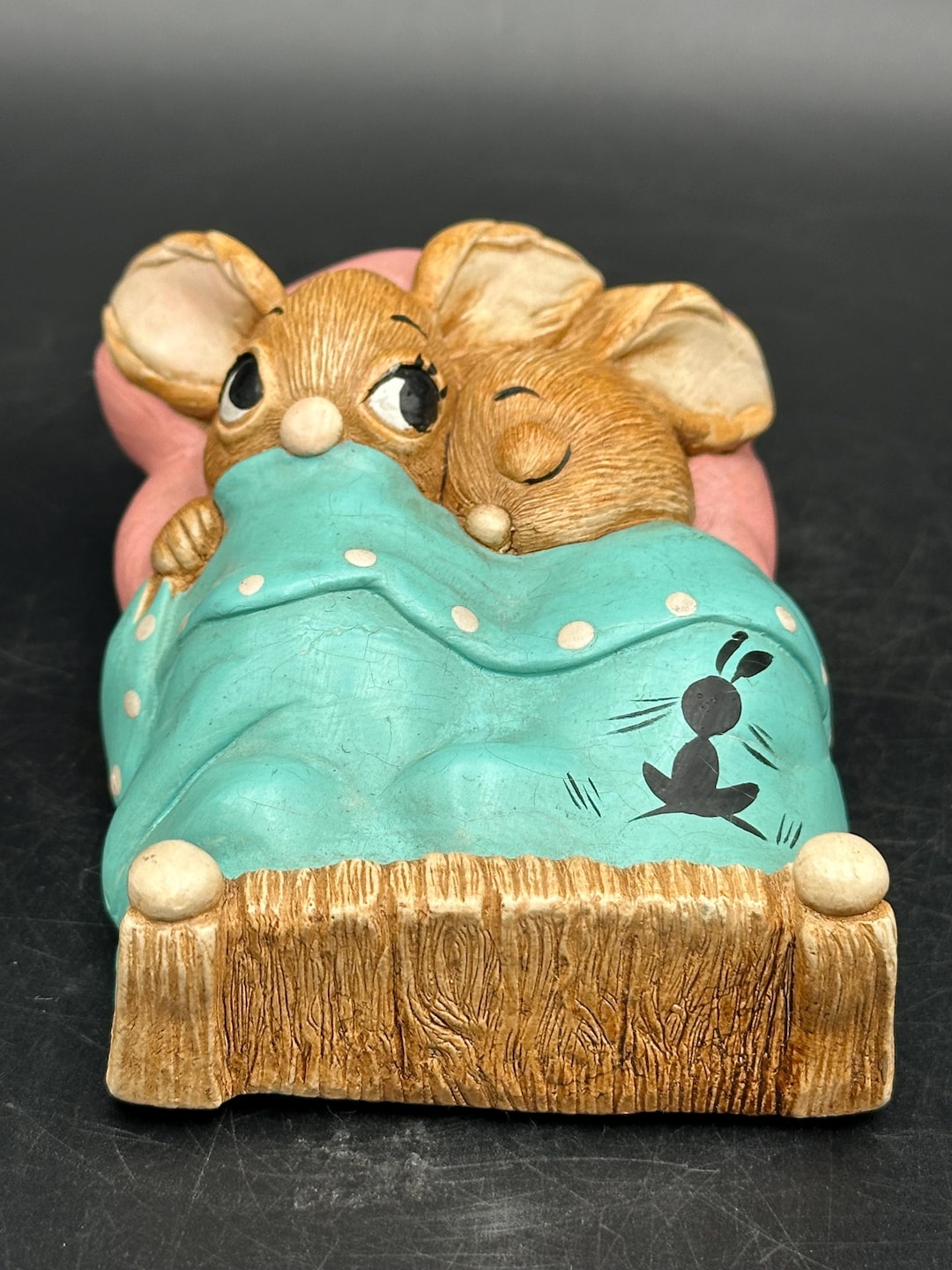 Vintage Pendelfin Twins Rabbits Figurine Made in England Handpainted ...