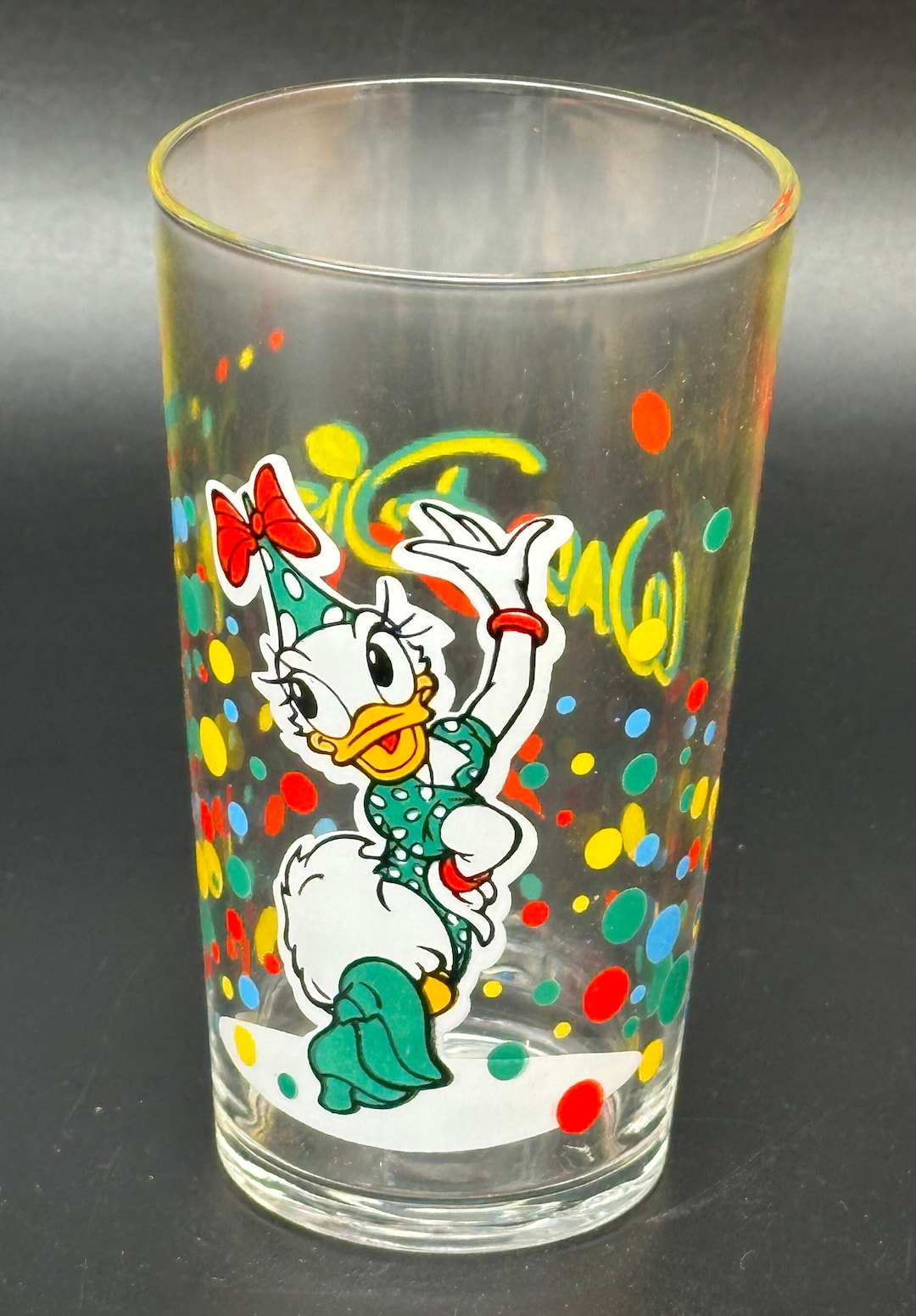 Walt Disney Daisy Duck Vintage Drinking Glass - Etsy