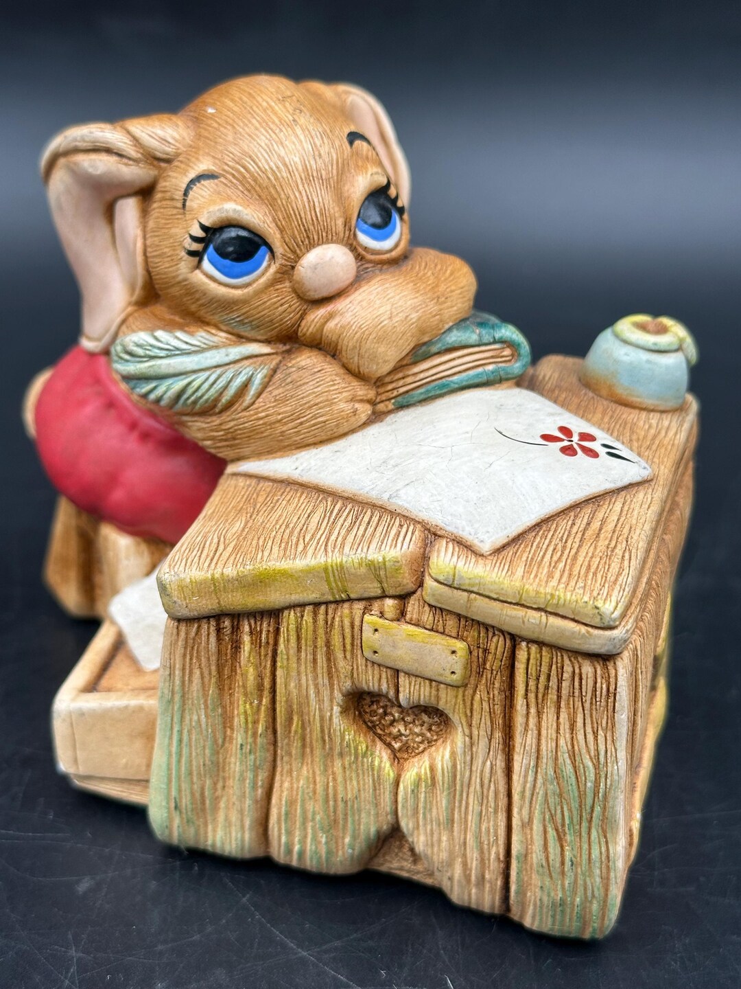 Pendelfin Rabbit Boswell at His Desk Stonecraft Figurine - Etsy