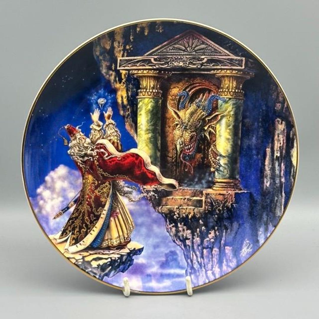 Royal Doulton Dragon Offering Collectors Plate by Franklin Mint Limited ...
