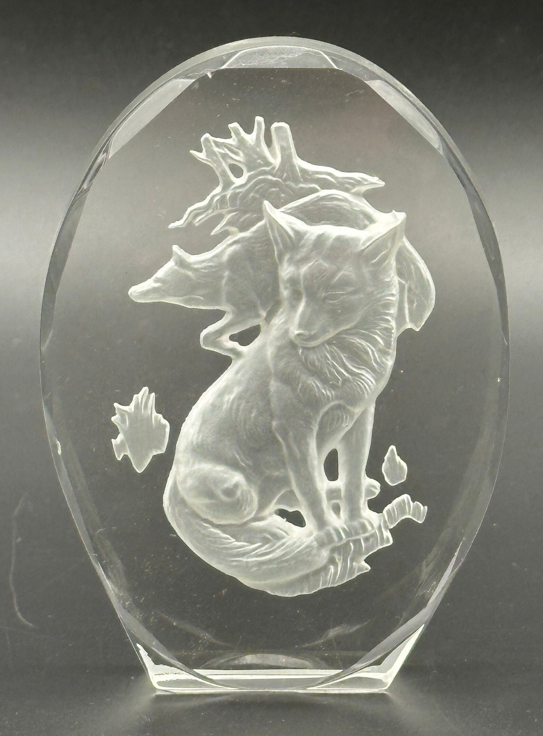 Danbury Mint Wolf Crystal Animal Sculpture by Philip Nathan - Etsy