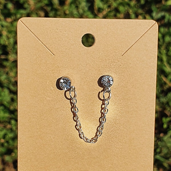 Connected Earrings - Etsy