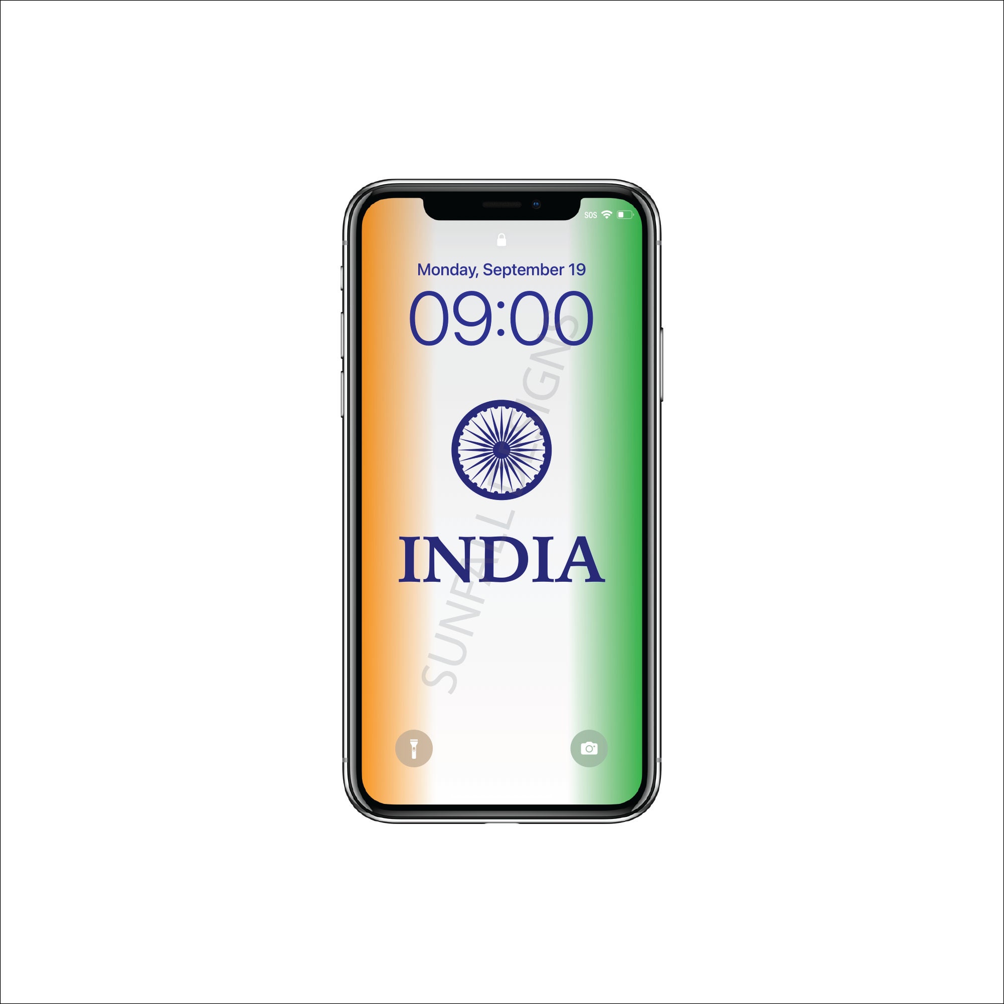 Ios 16 India Flag Iphone Wallpaper Set High Quality 2x - Etsy