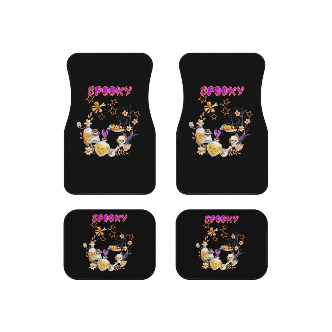 Halloween Themed Spooky Scripted Car Mats set of - Etsy