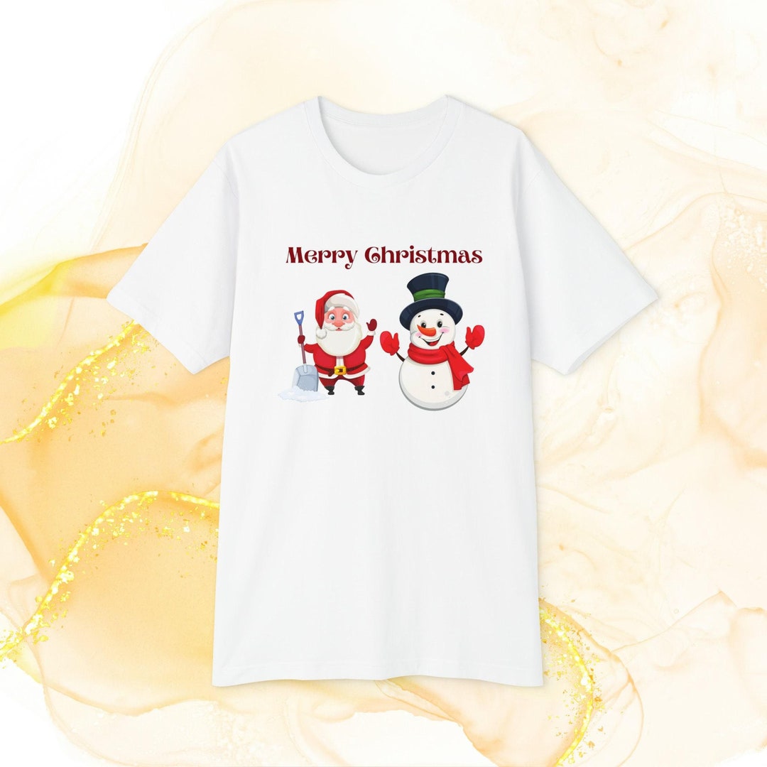 Beautiful, Santa and His Snowman Image, Women's Short Sleeve Pajama Set ...