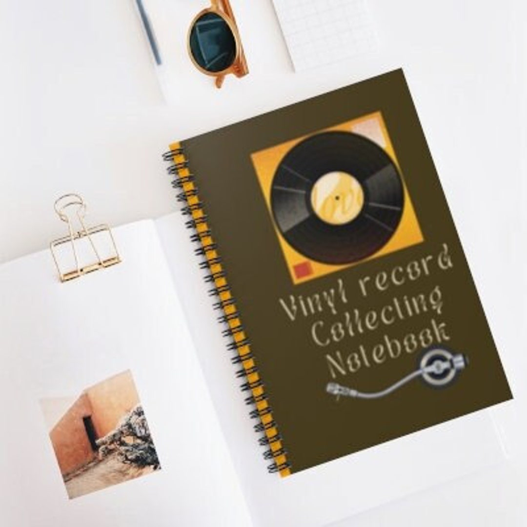 Unique, Vinyl Record Theme, Retro Vintage Style, Spiral Notebook Ruled ...