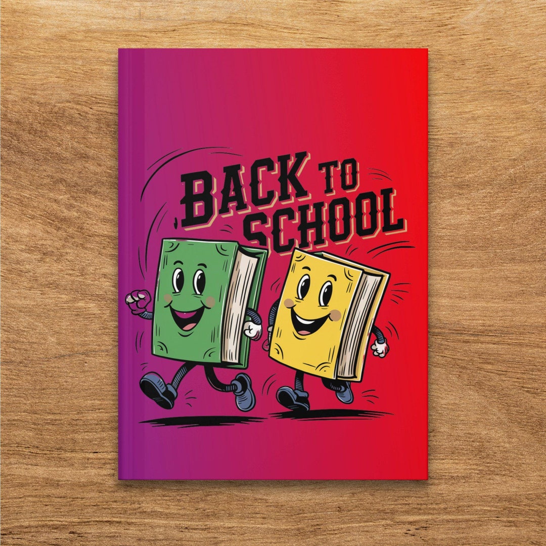 Custom Back to School Journal for Kids, Fun and Colorful Book Belongs ...