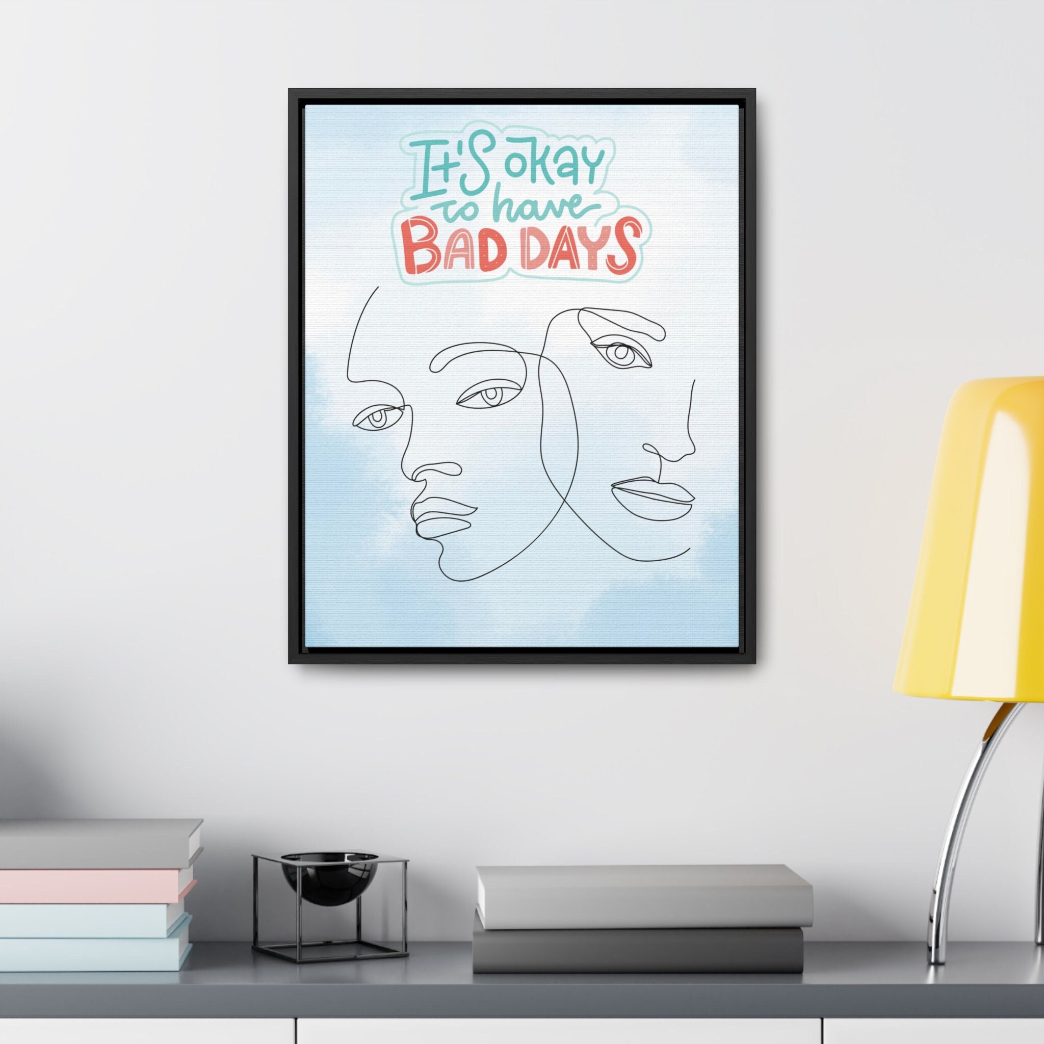 Unique, Motivational Scripted, Line Drawing Gallery Canvas Wraps ...