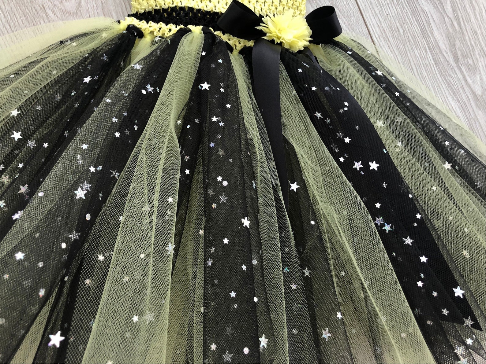 Bumble Bee Tutu Dress: Wings & Headband Set, Sparkly Costume - Etsy