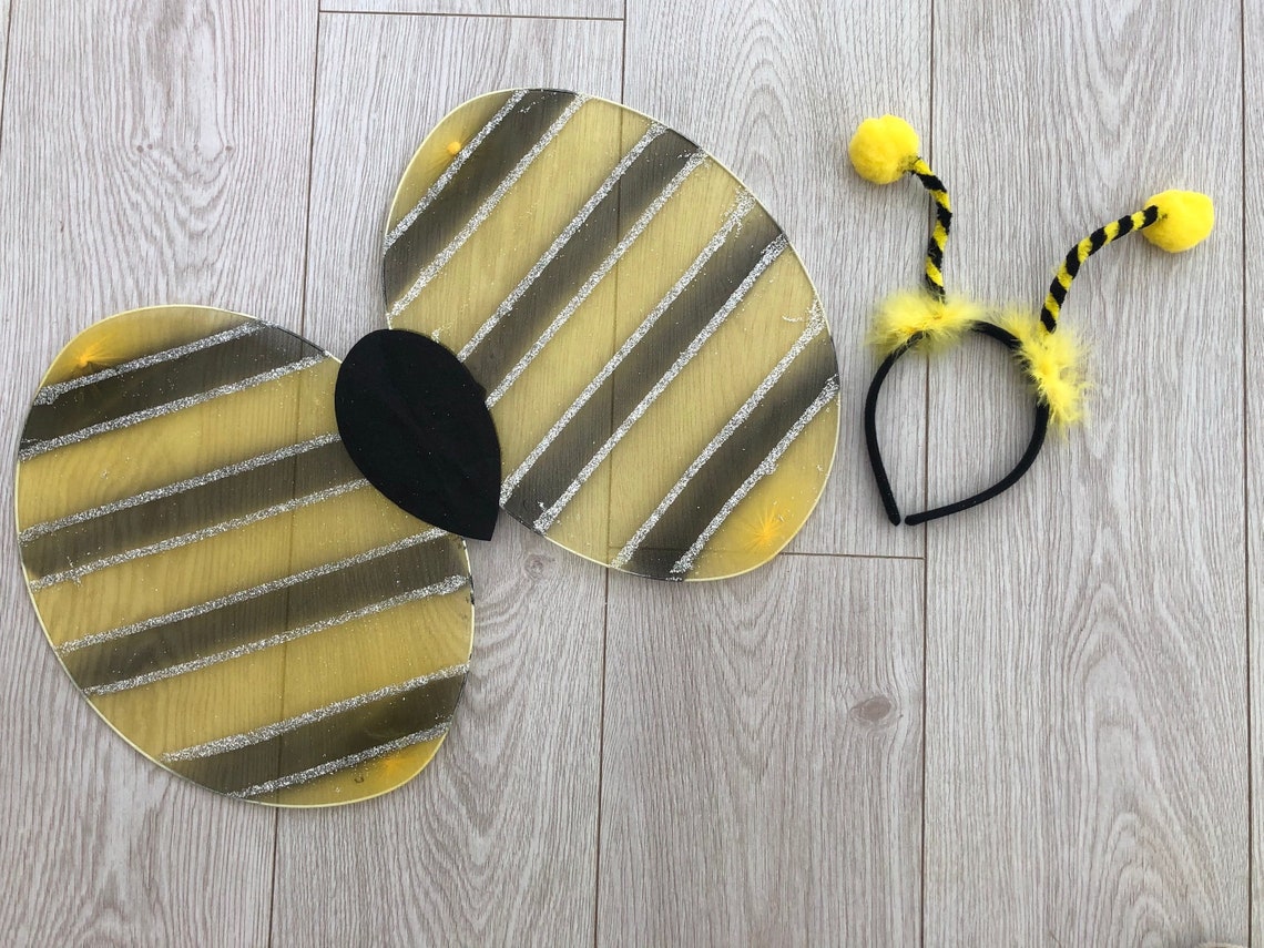 Bumble Bee Tutu Dress: Wings & Headband Set, Sparkly Costume - Etsy