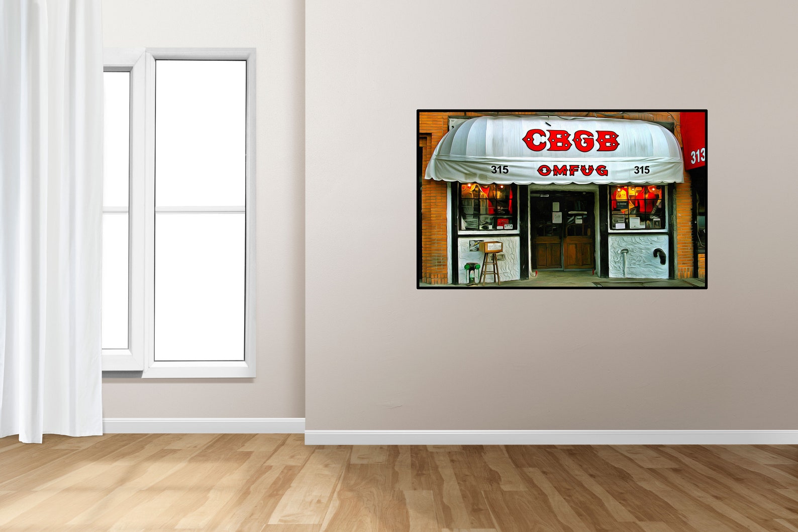 CBGB Punk Rock Venue Cotton Canvas Art Print - Etsy