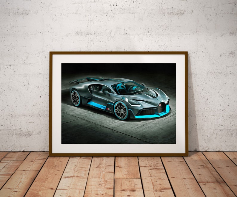 Bugatti Divo Art Print, Original Cotton Canvas, Frame Ready - Etsy