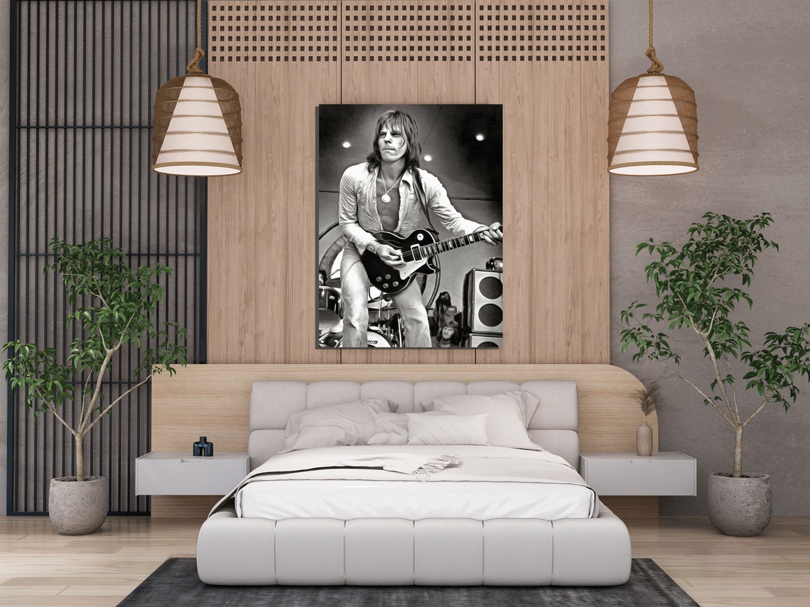Jeff Beck Art Real Cotton Canvas Print. Frame Ready for Dorm - Etsy