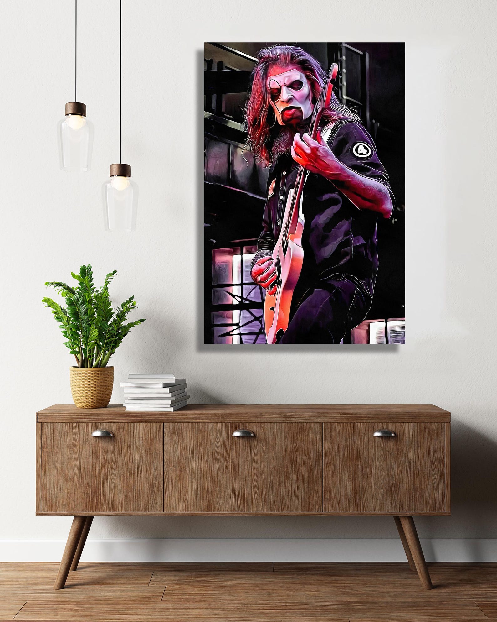 Jim Root Art Print, Cotton Canvas, Digital Paint Brush Style - Etsy
