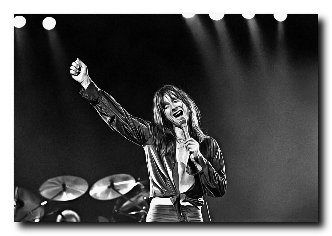 Steve Perry Art Real Cotton Canvas Print. Frame Ready for Dorm, Office ...