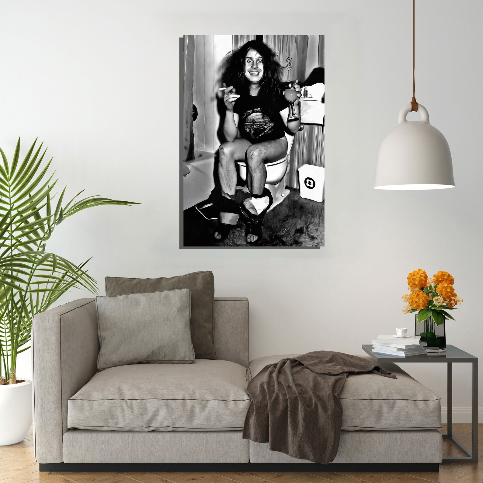 Ozzy Osbourne Art Real Cotton Canvas Print. Frame Ready for - Etsy