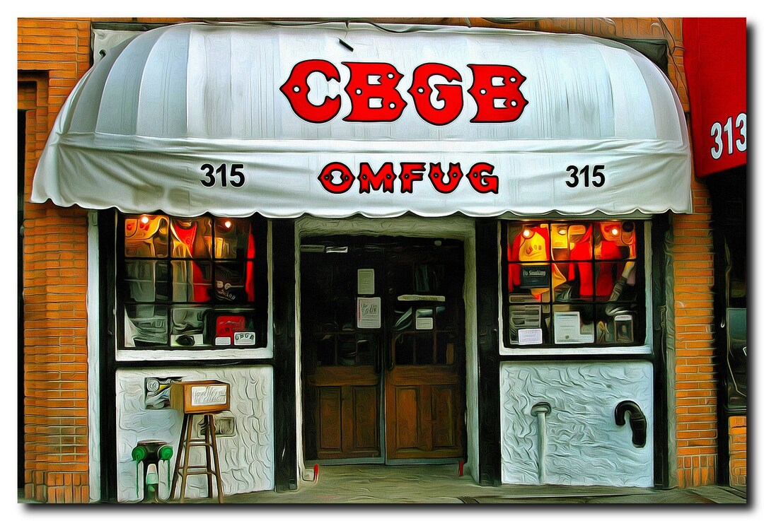 CBGB Punk Rock Venue Cotton Canvas Art Print - Etsy