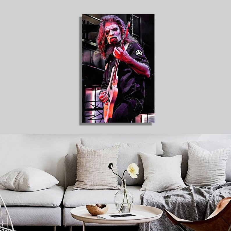 Jim Root Art Print, Cotton Canvas, Digital Paint Brush Style - Etsy