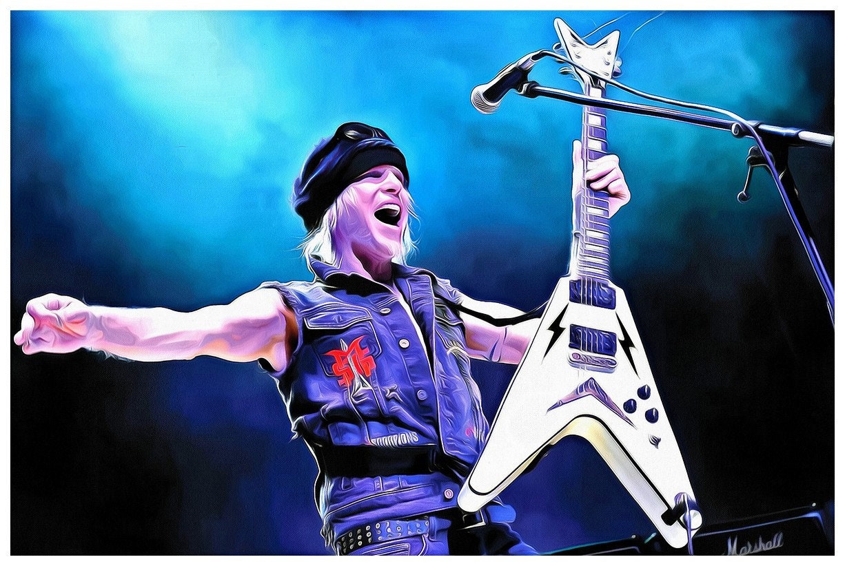 Michael Schenker Art Real Cotton Canvas Print. Frame Ready for Dorm ...