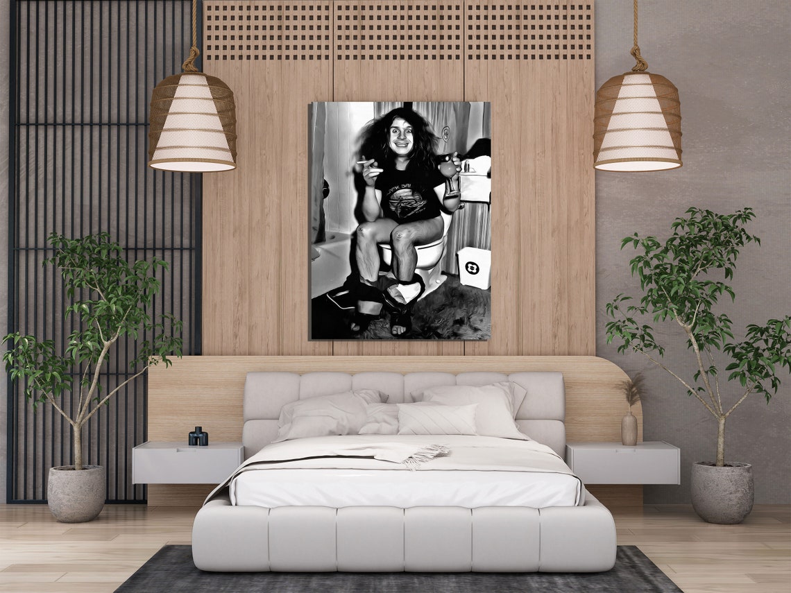 Ozzy Osbourne Art Real Cotton Canvas Print. Frame Ready for - Etsy