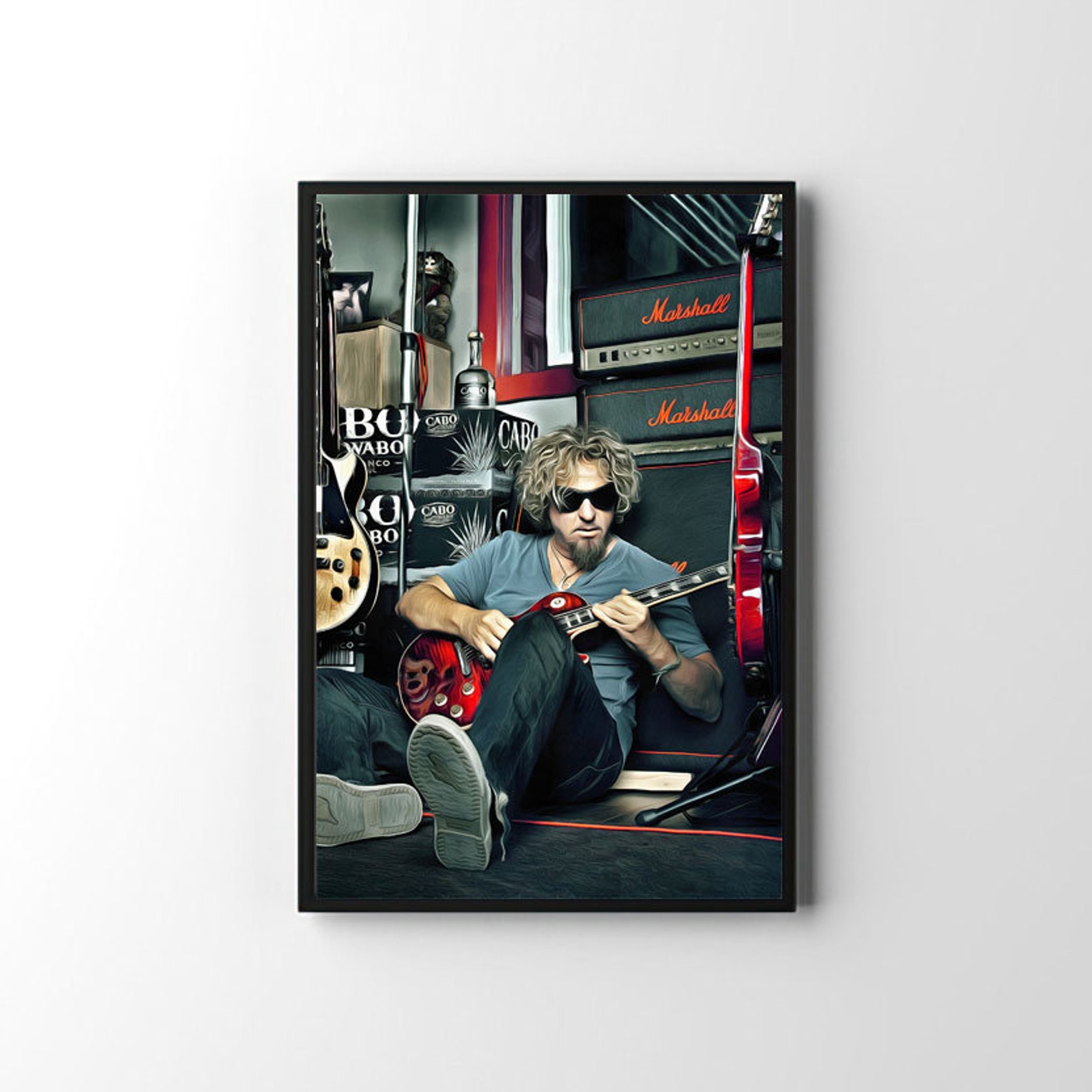 Sammy Hagar Art Real Cotton Canvas Print. Frame Ready for - Etsy