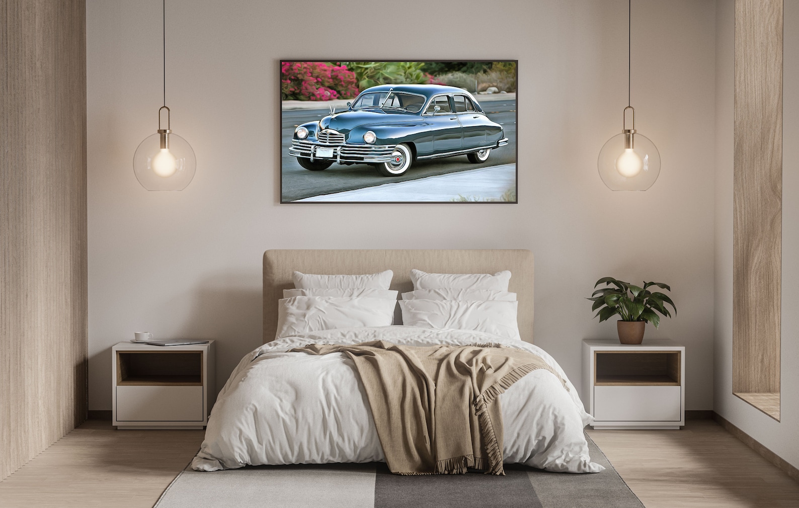 1948 Packard Super 8 Car Print, Cotton Canvas, Ready to Frame - Etsy