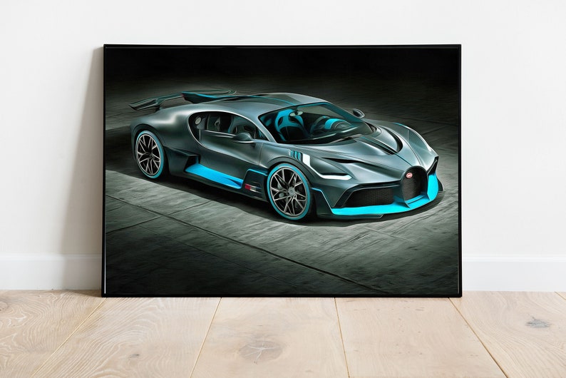 Bugatti Divo Art Print, Original Cotton Canvas, Frame Ready - Etsy