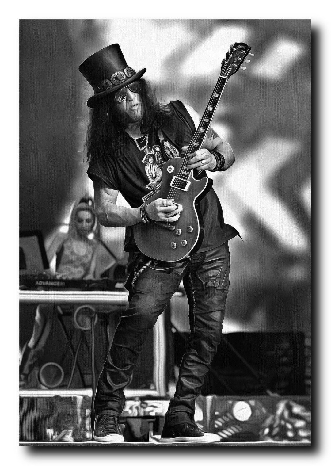 Slash Art Real Cotton Canvas Print. Frame Ready for Dorm, Office ...